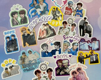 BTS Inspired Double Sided SOPE Keychain Yoongi Hobi Jhope Suga - Etsy