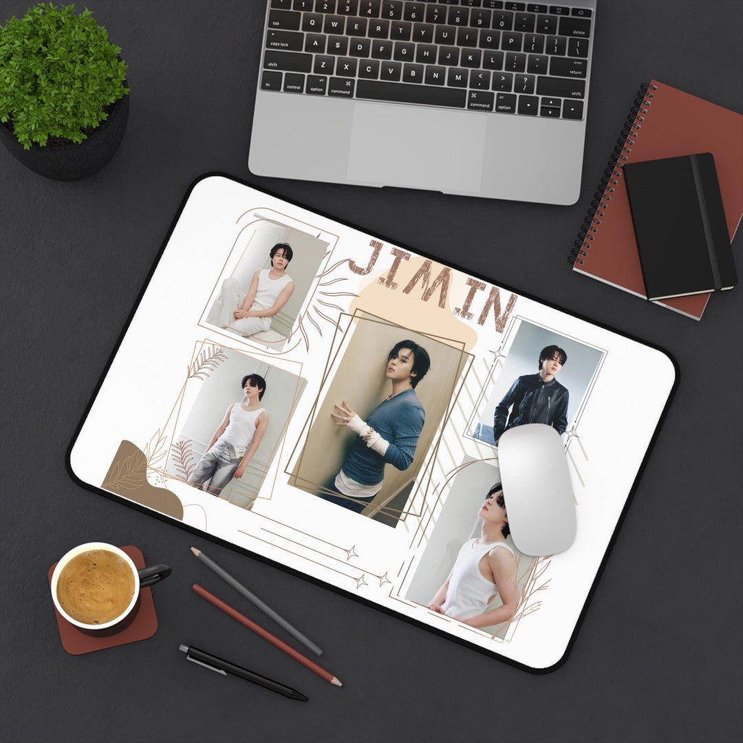 BTS Inspired Jimin Computer Laptop Desk Mat, Kpop 12"x18" Desk Mat ...