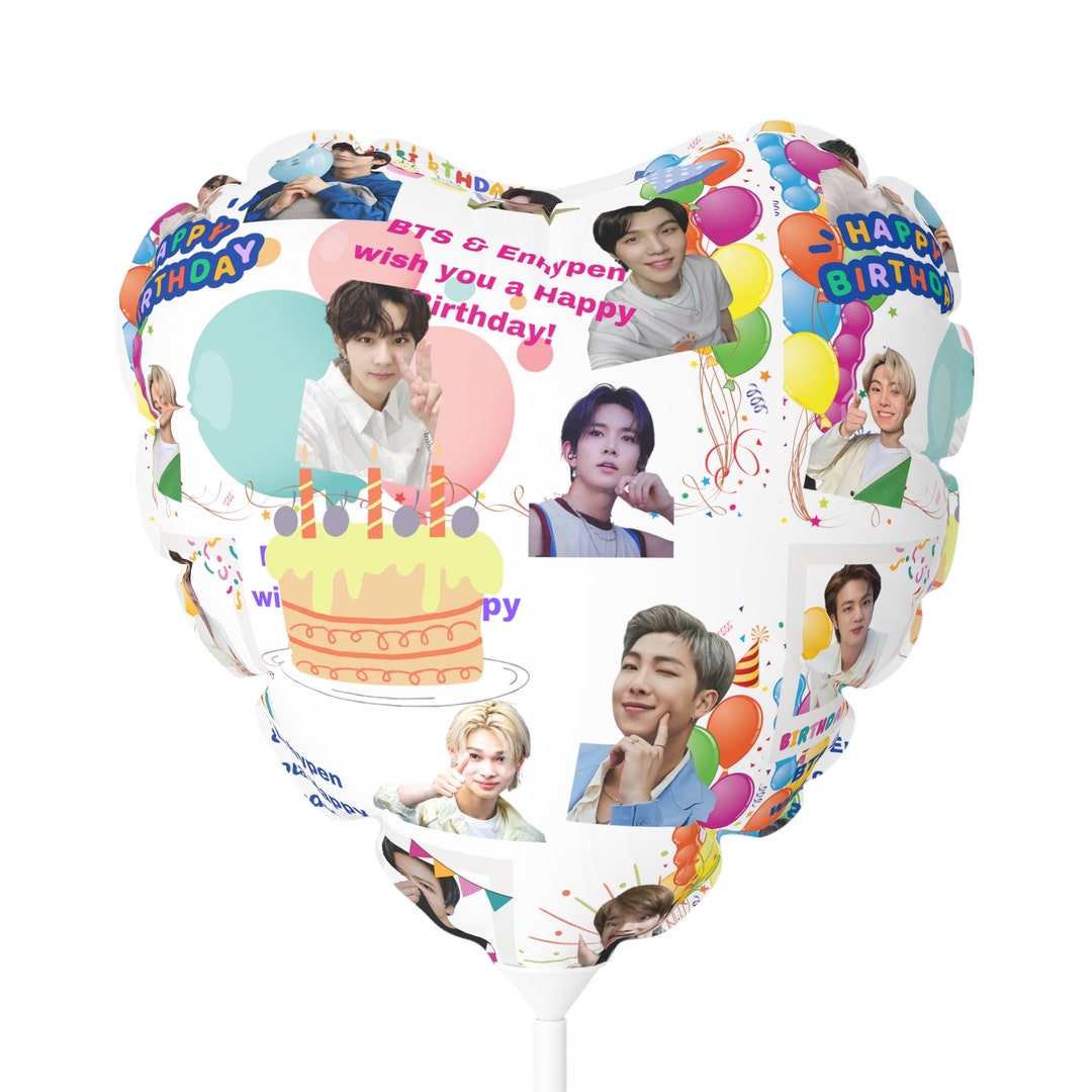 Kpop BTS Enhypen Combo Mylar Balloon 11", Happy Birthday Balloon, BTS ...