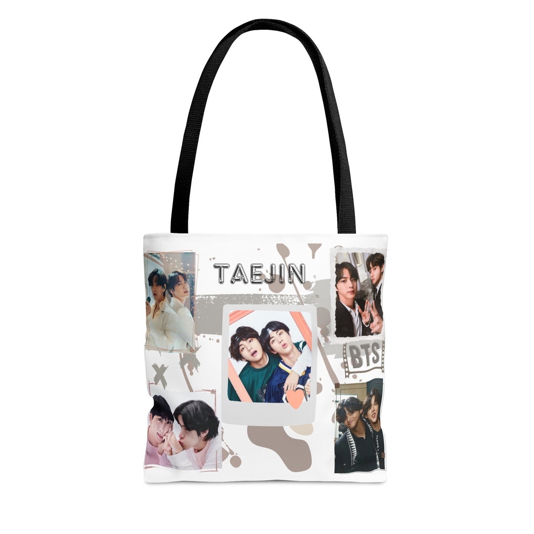 Kpop Taejin Tote Bag, BTS Taehyung Tote Bag, K-pop Shopping Bag, Kpop ...