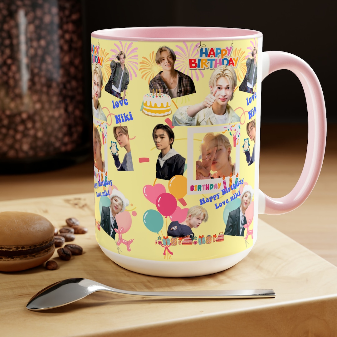 Enhypen Niki 15 Oz Happy Birthday Mug | Kpop Ceramic Coffee Mug ...