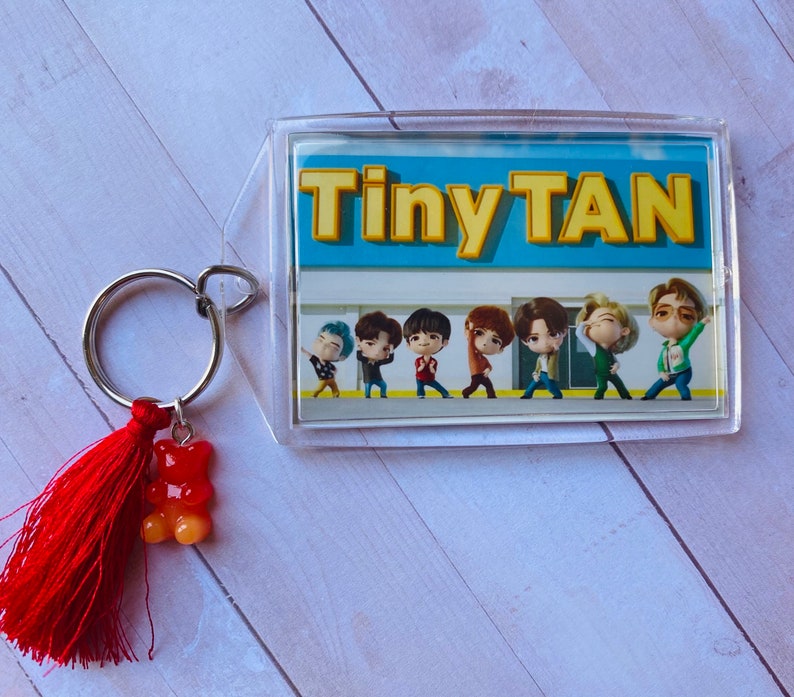 BTS Inspired Tiny Tan Dynamite Keychain Tiny Tan Namjoon - Etsy