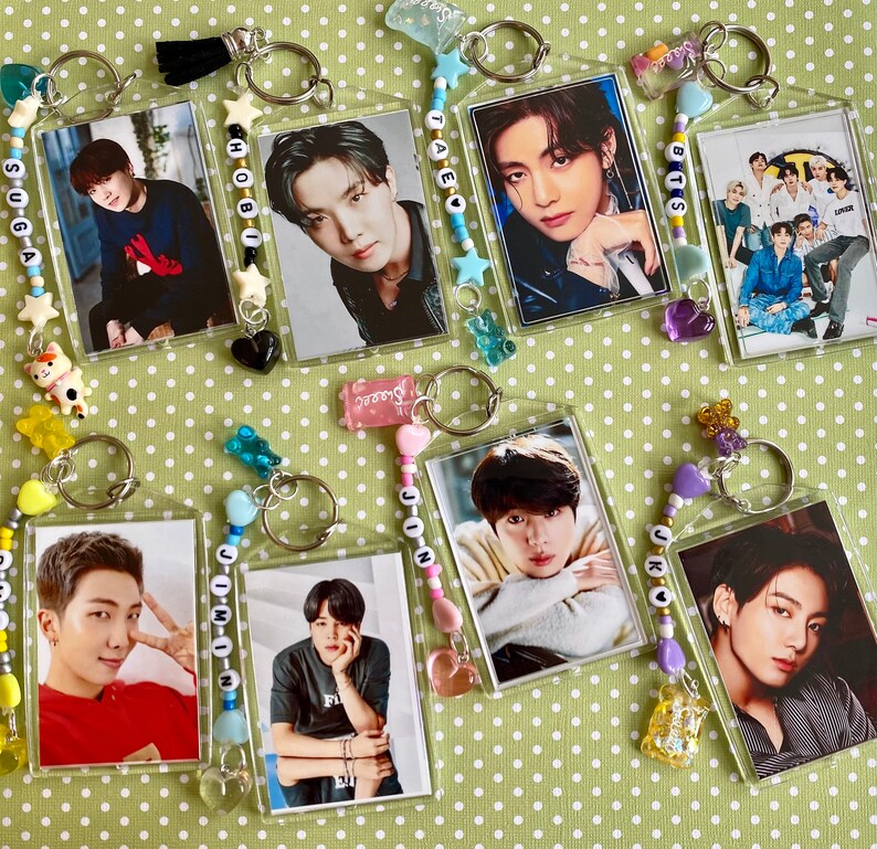 BTS Inspired Double Sided Bias Keychains - Etsy