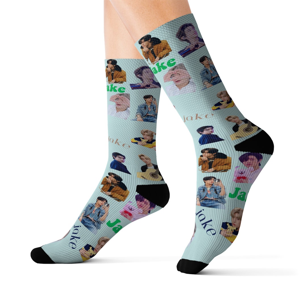 Enhypen Inspired Jake Socks, Kpop Socks, Kpop Merch, Gift for Engene ...