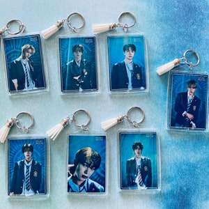 Enhypen Inspired Double Sided Bias Keychains, Dark Moon, Criminal Love ...