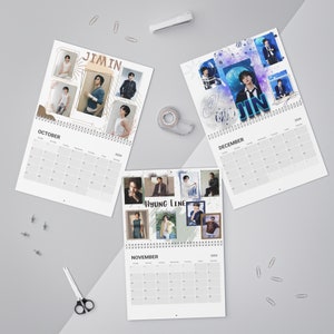 BTS Inspired 2024 Wall Calendar, Kpop 2024 Calendar, Bangtan Calendar ...