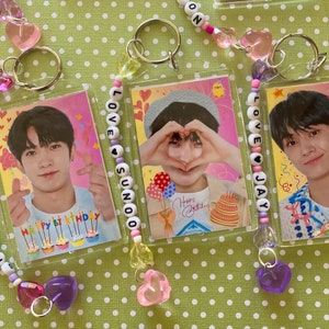 Enhypen Inspired Double Sided Bias Keychains, Happy Birthday Keychains ...