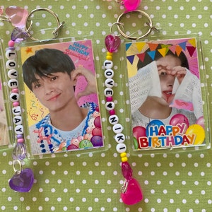 Enhypen Inspired Double Sided Bias Keychains, Happy Birthday Keychains ...