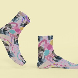 Happy Birthday Enhypen Inspired Jake Socks Kpop Socks Kpop - Etsy