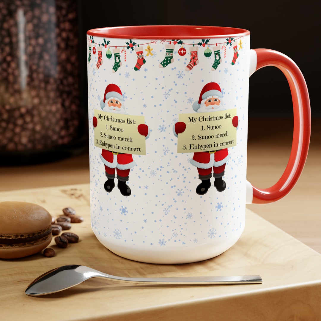 Enhypen Inspired Sunoo 15 Oz Mug, Christmas Mug, Coffee Cup, Kpop Mug ...