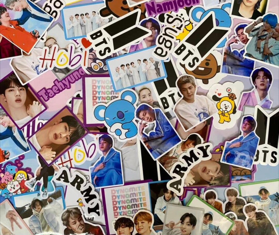 BTS Mixed Lot Stickers, BTS OT7 Stickers, Kpop Stickers, Kpop Bias ...