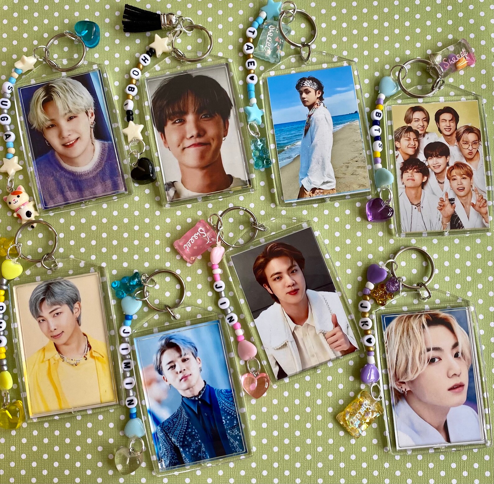 BTS Inspired Double Sided Bias Keychains Kpop Keychains Kpop - Etsy