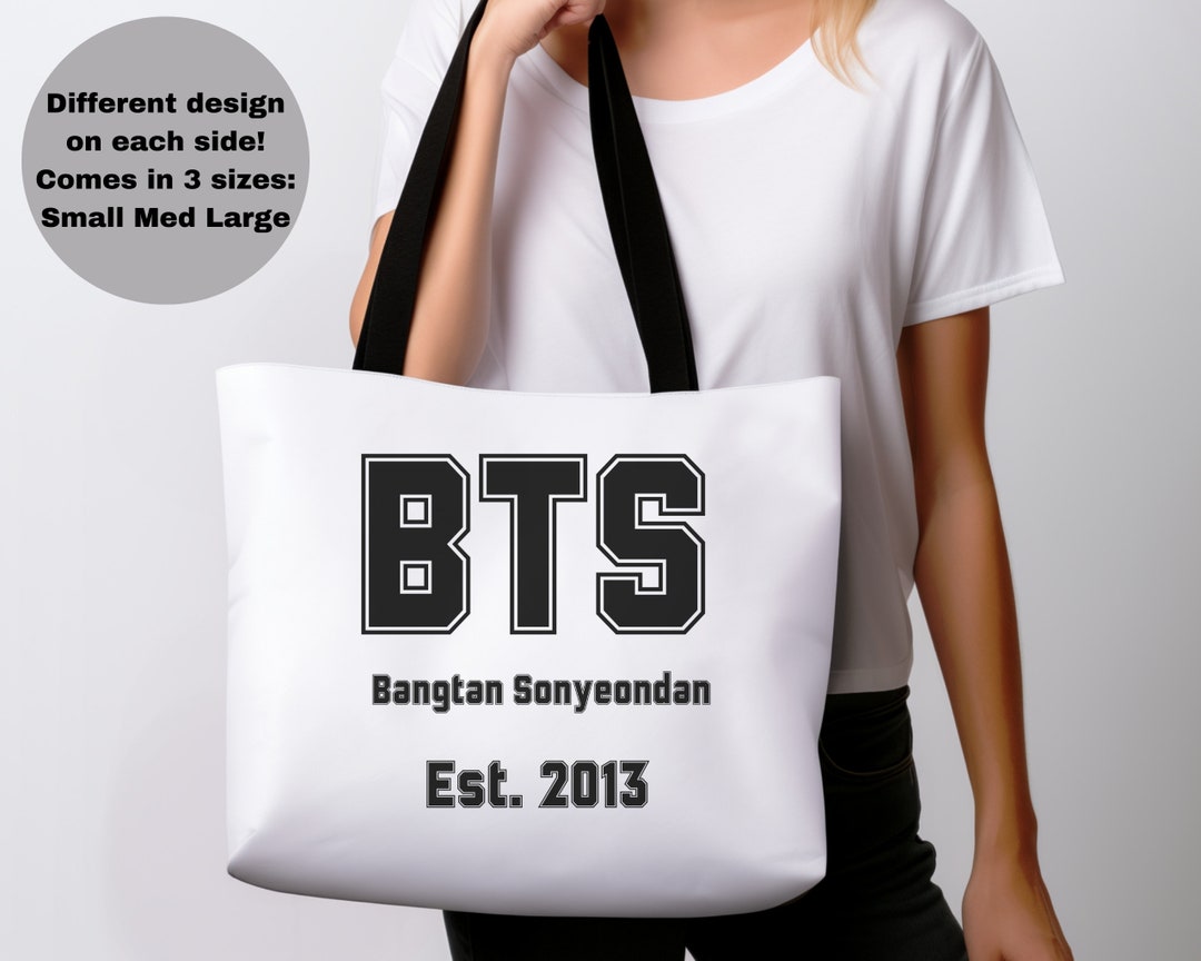 Kpop Tote Bag BTS Bangtan Tote Bag, K-pop Shopping Bag, Army OT7 Tote ...