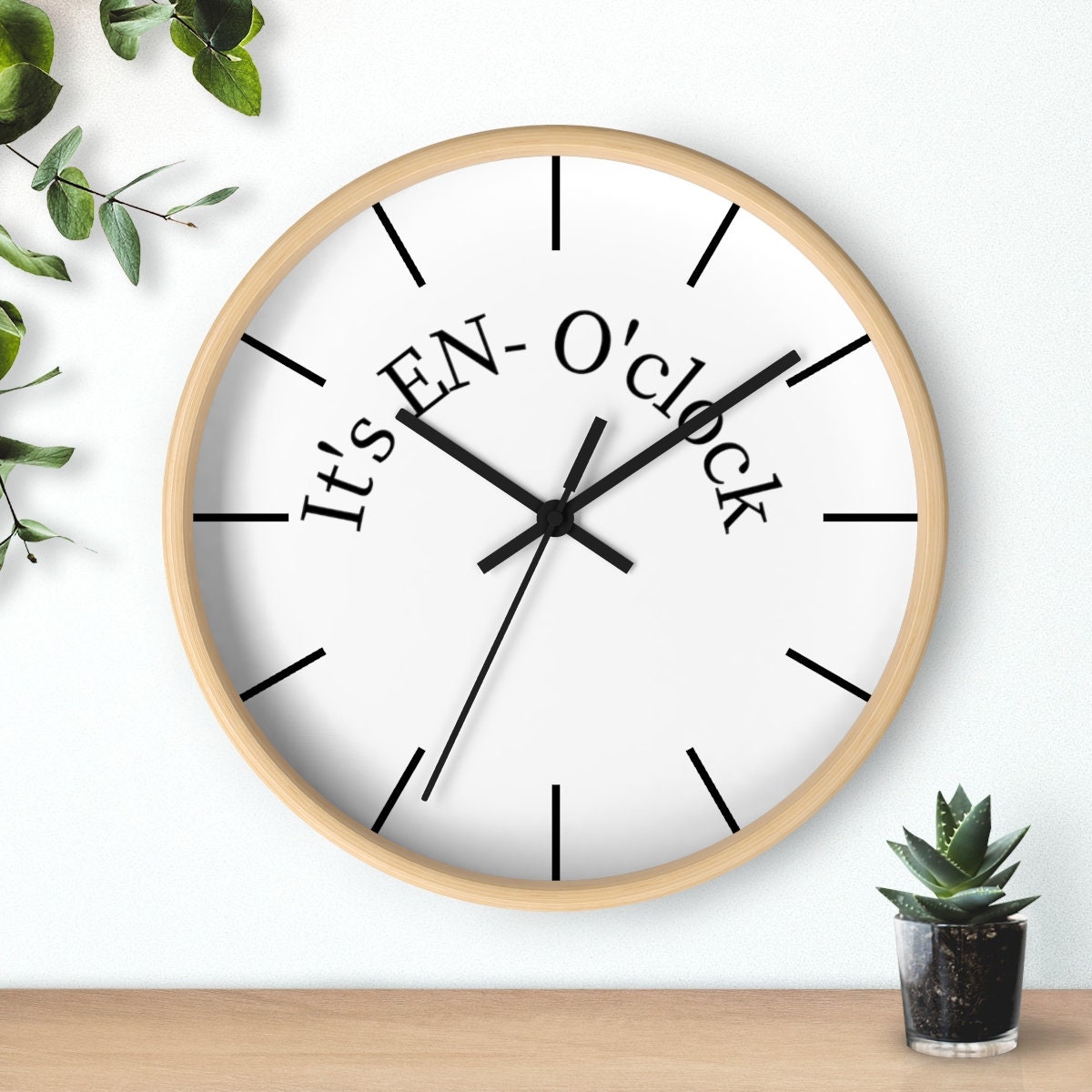 Enhypen Inspired Wall Clock En O'clock K Pop Decor - Etsy