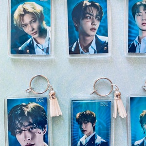 Enhypen Inspired Double Sided Bias Keychains, Dark Moon, Criminal Love ...