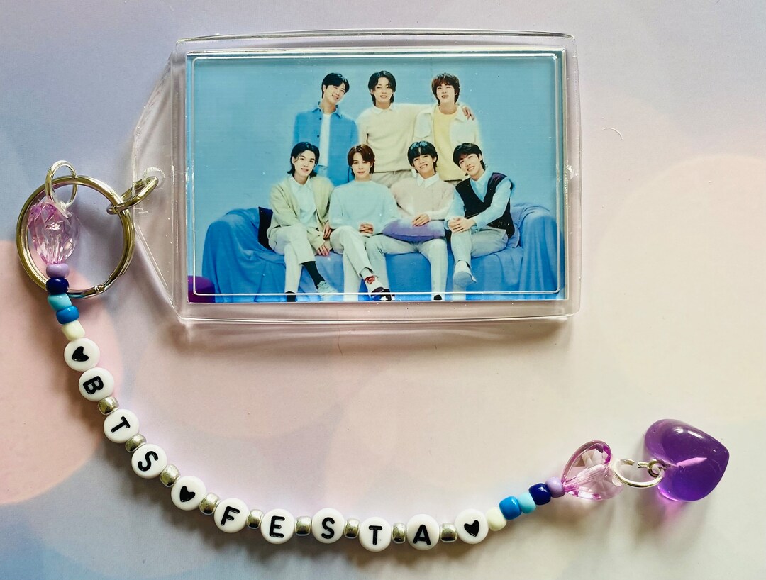 BTS Inspired Festa 2023 Double Sided Bias Keychain, Namjoon, Yoongi ...