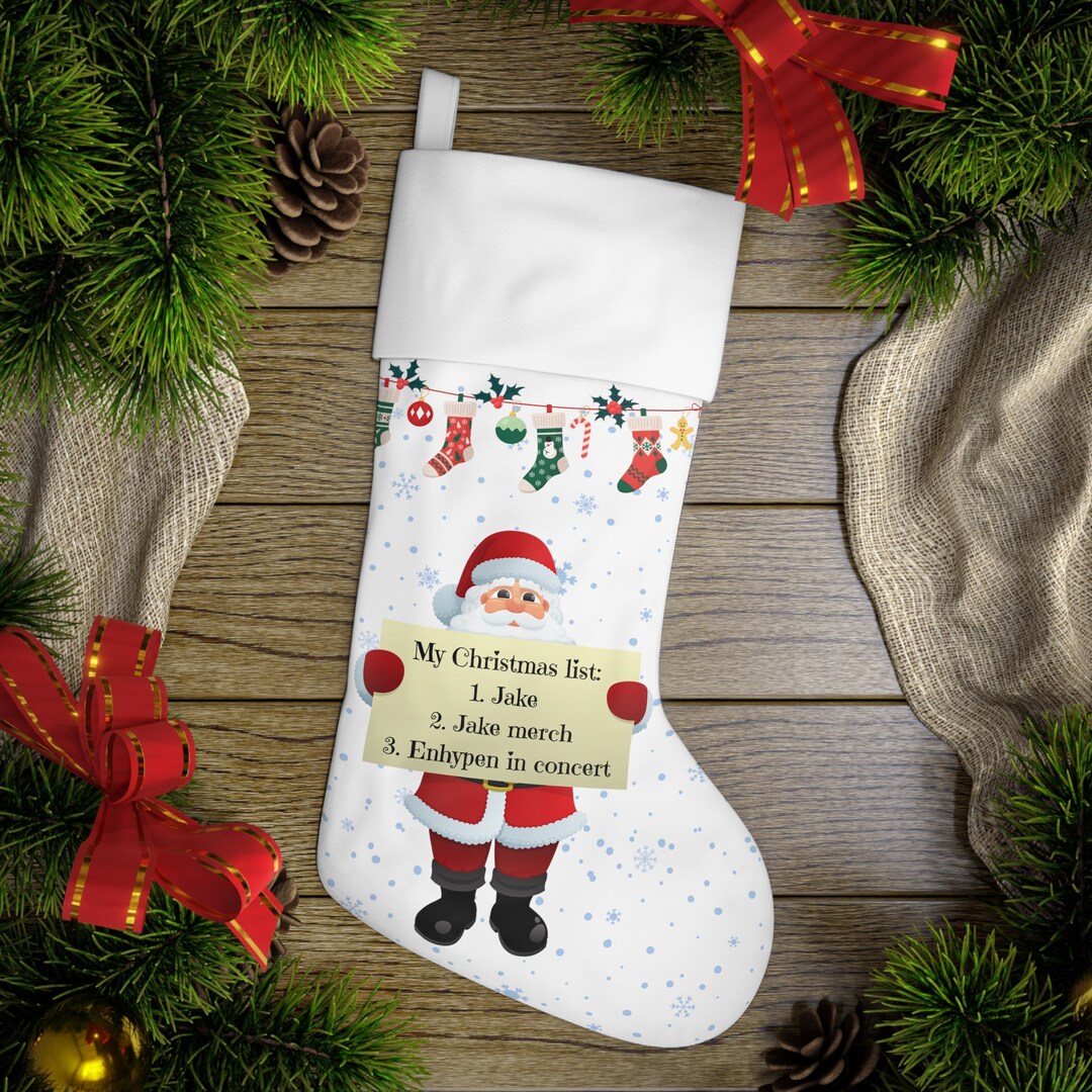 Enhypen Inspired Jake Christmas Stocking Jake Stocking Kpop - Etsy