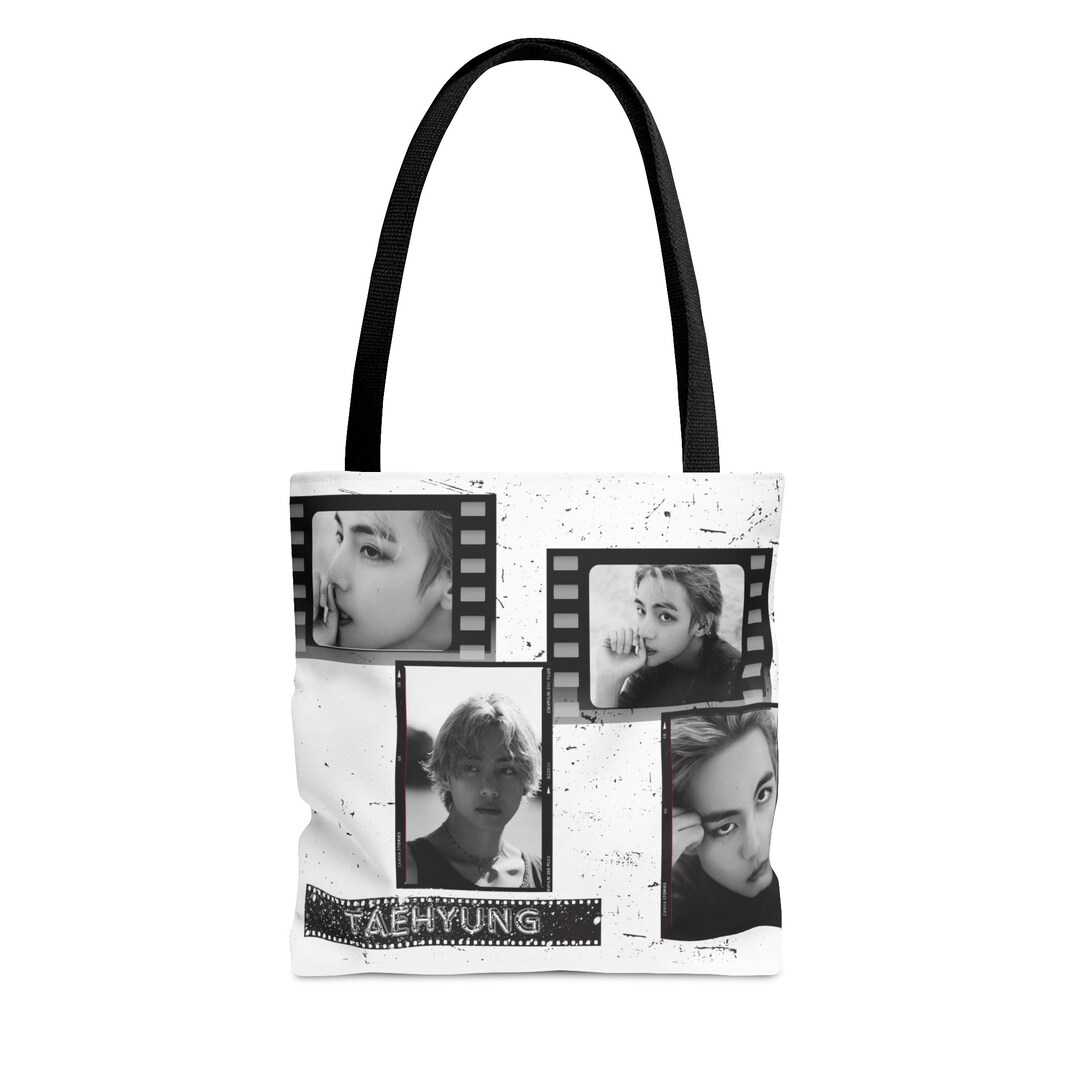 Kpop Tote Bag, BTS Inspired Taehyung Tote Bag, K-pop Shopping Bag, Kpop ...