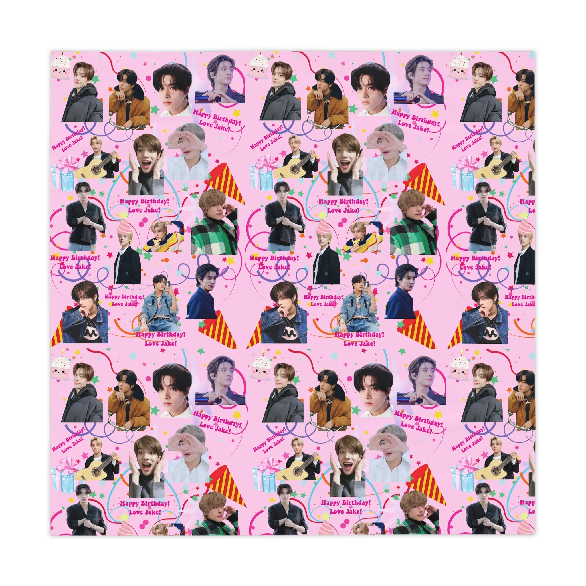 Kpop Enhypen Jake Happy Birthday Tablecloth, Kpop Party Tablecloth ...