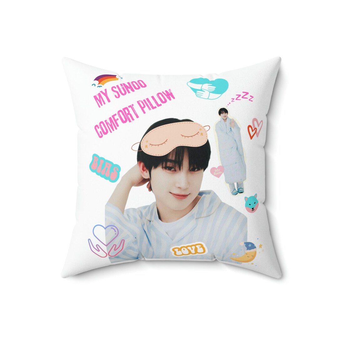 Enhypen Inspired Sunoo Square Pillow, Room Decor, Kpop Room Decor, Kpop ...