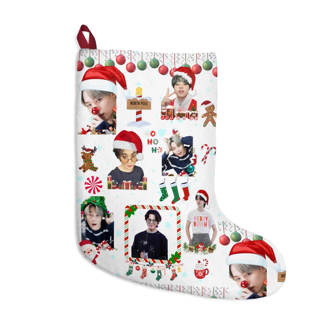 Jimin Christmas Stocking | K-pop Holiday Stocking | Kpop Christmas ...