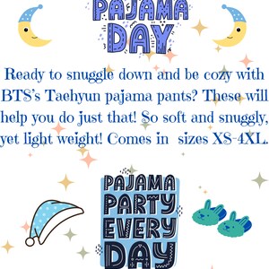 BTS Inspired Taehyung Womens Pajama Pants, Kpop Pajama Pants, K-pop ...