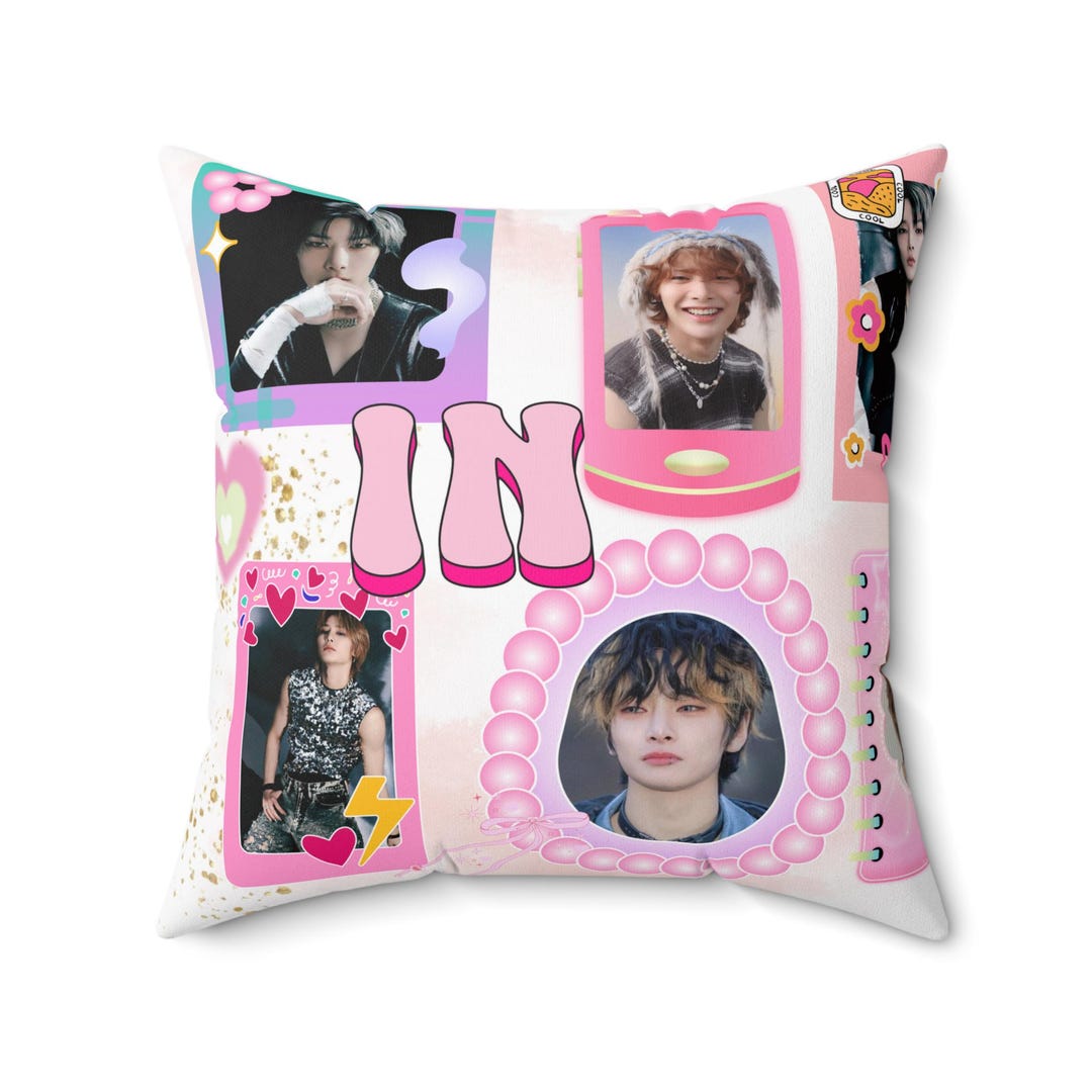 Stray Kids I.N. Jeongin Square Pillow, SKZ Room Decor, Kpop Room Decor ...