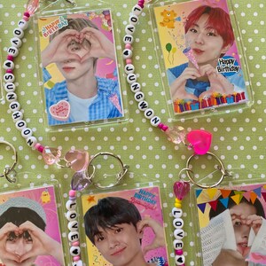 Enhypen Inspired Double Sided Bias Keychains, Happy Birthday Keychains ...