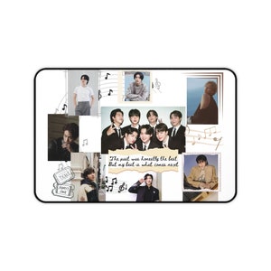 BTS Inspired OT7 Computer Laptop Desk Mat, Kpop 12"x18" Desk Mat, 10 ...