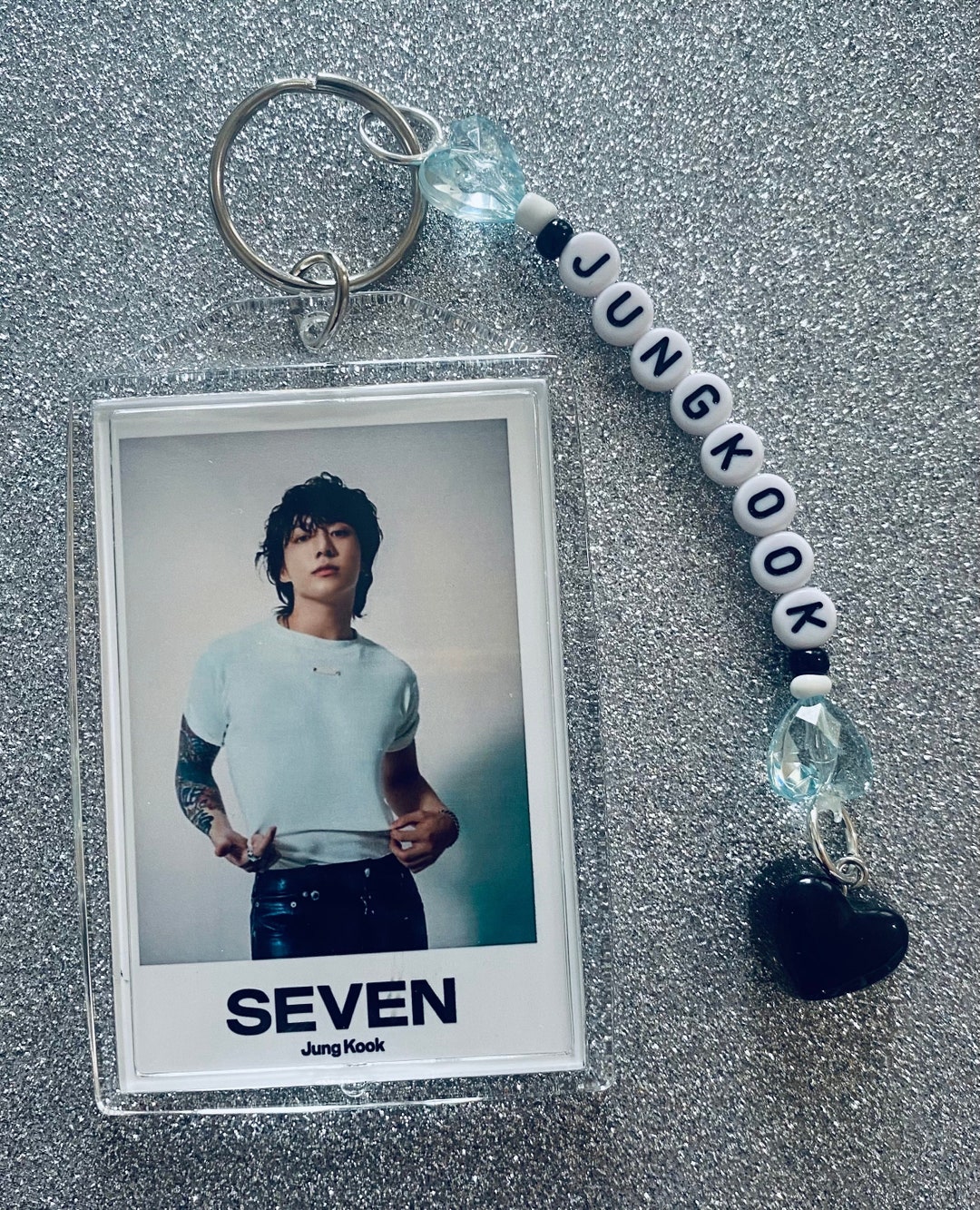 BTS Inspired Double Sided Jungkook Seven Keychain , Kpop Keychains ...