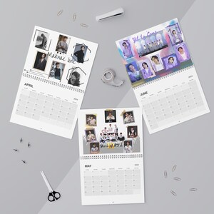 BTS Inspired 2024 Wall Calendar, Kpop 2024 Calendar, Bangtan Calendar ...
