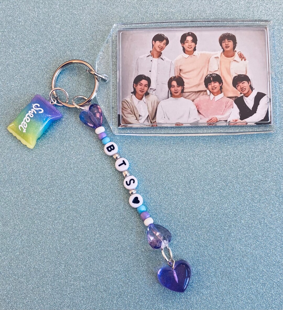 BTS Inspired 10th Anniversary Double Sided Bias Keychain, Namjoon ...