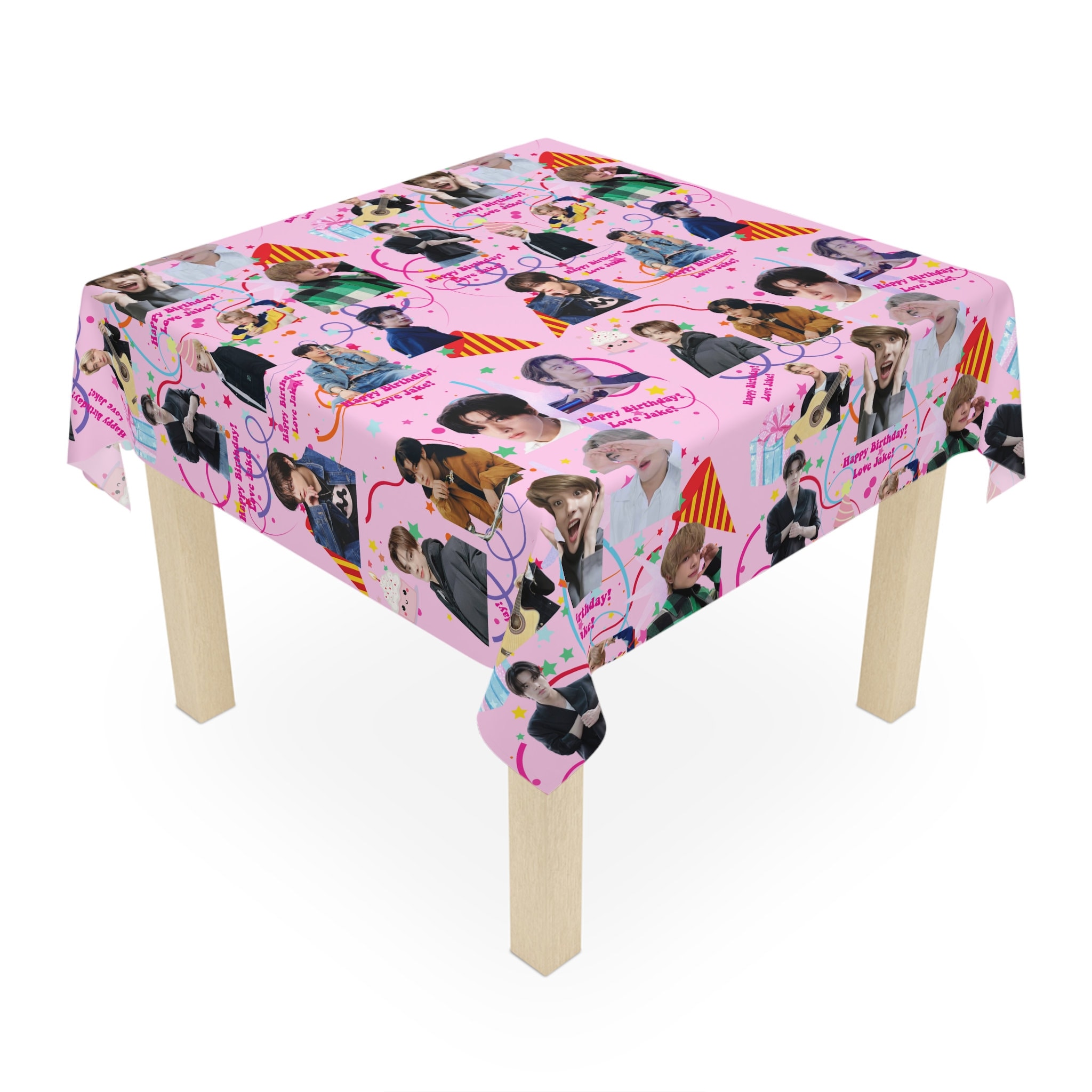 Kpop Enhypen Jake Happy Birthday Tablecloth, Kpop Party Tablecloth ...