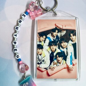 Enhypen Inspired Anniversary Photo Double Sided Keychain, Sunghoon ...