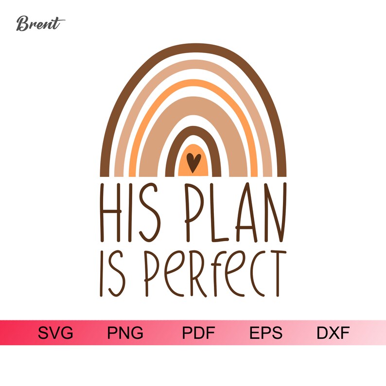 His Plan is Perfect SVG Christian Rainbow Rainbow Baby - Etsy