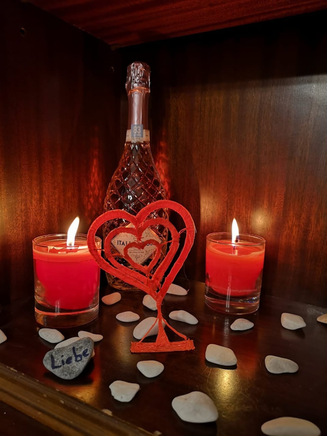 3D Triple Heart - Etsy