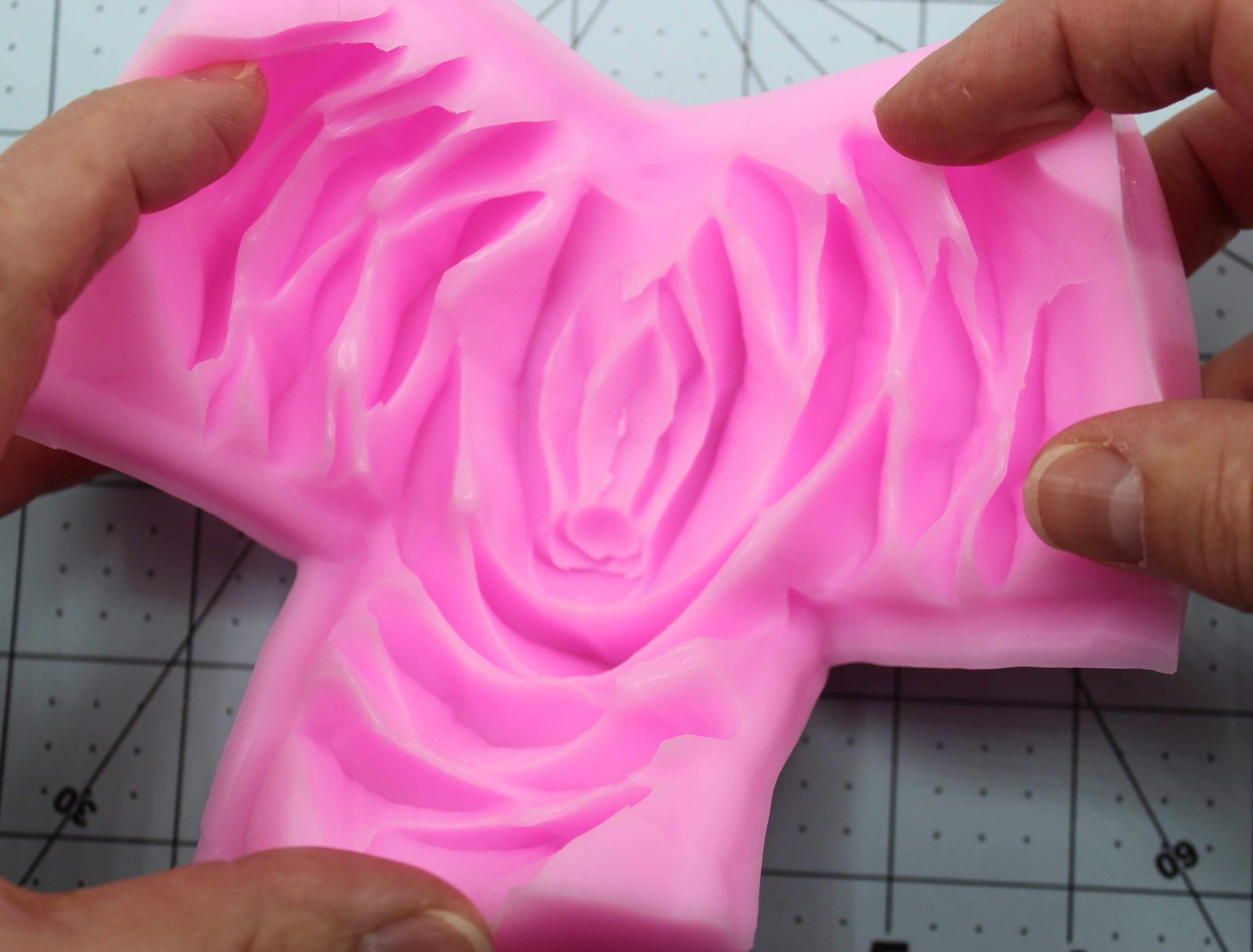 Vulva Rose Flower Silicone Mold Vagina Mold Yoni Mold Etsy