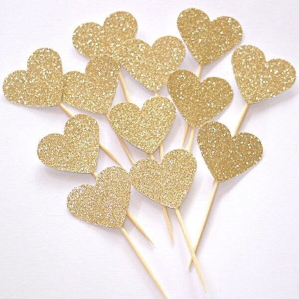 Heart Cupcake Topper - Etsy