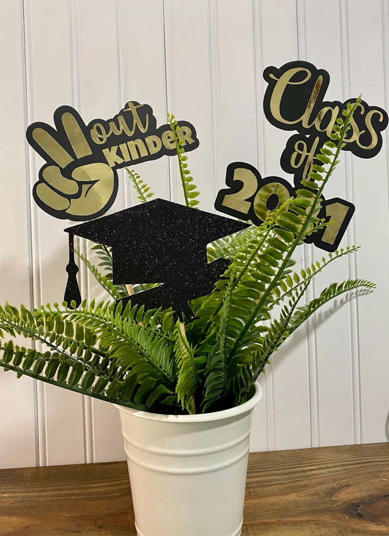 Graduation Centerpieces, Graduation Cake Toppers, Class of 2021 ...