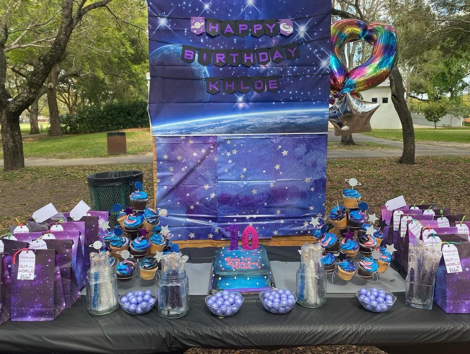 Space Out of This World Birthday Banner Galaxy Out of This - Etsy