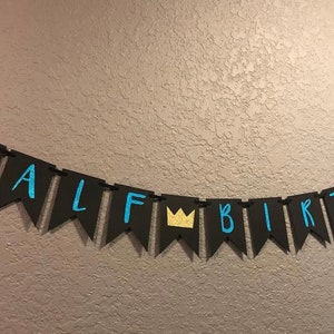 Half Birthday Banner, Half Birthday Party, Half Birthday Decor, Party ...