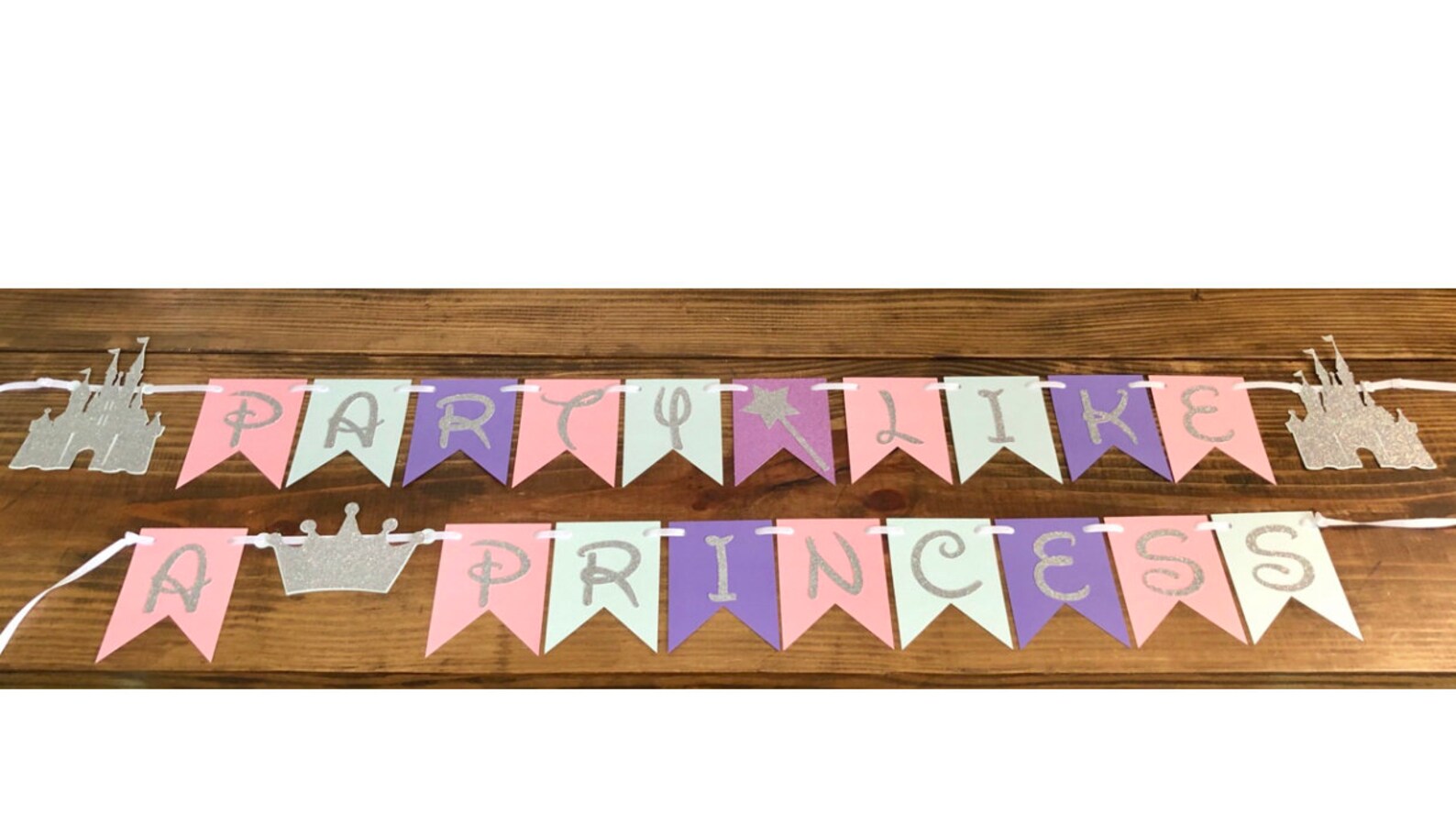 Princess Birthday Banner, Princess Castle Birthday Banner, Princess ...