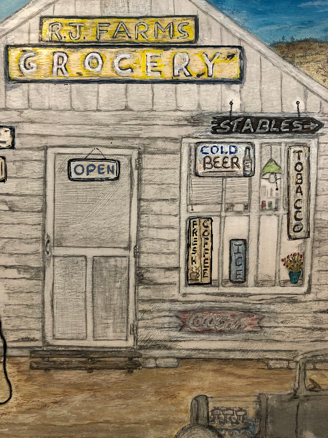 Hot Rod Art, Gas Pump Art, Gasoline Station Art, Digital Art, Art Print ...