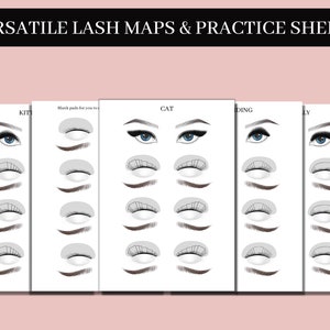 LASH MAPPING Guides for Eyelash Extensions. Students/trainers - Dolly ...
