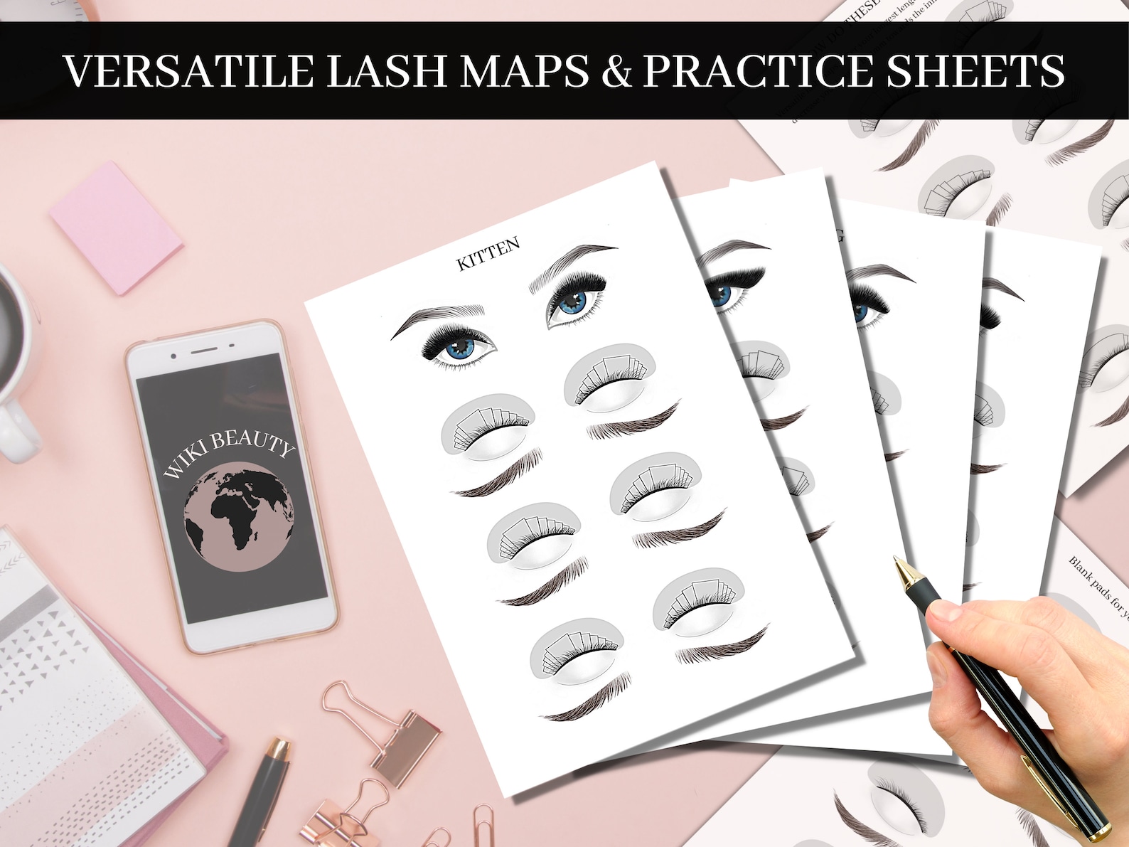 LASH MAPPING Guides for Eyelash Extensions. Students/trainers - Dolly ...
