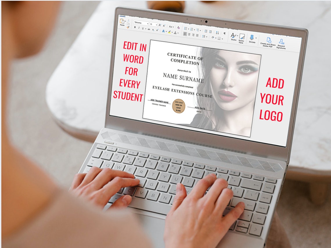 Word Doc Easy To Edit Certificate Of Completion Eyelash Etsy word-doc-easy-to-edit-certificate-of-completion-eyelash-etsy
