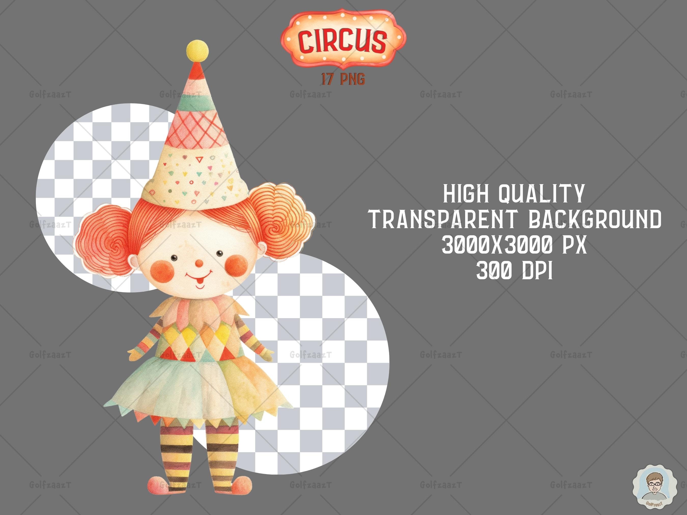 Circus Watercolor Clipart Set, Circus Carnival, Baby Shower Clipart ...