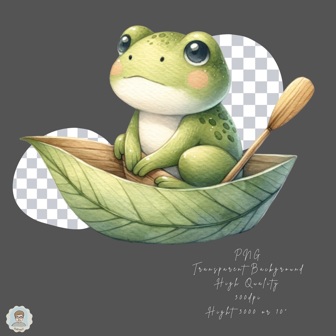Cute Frog in Wetland Clipart, Whimsical Frogs PNG Collection, Love Frog ...