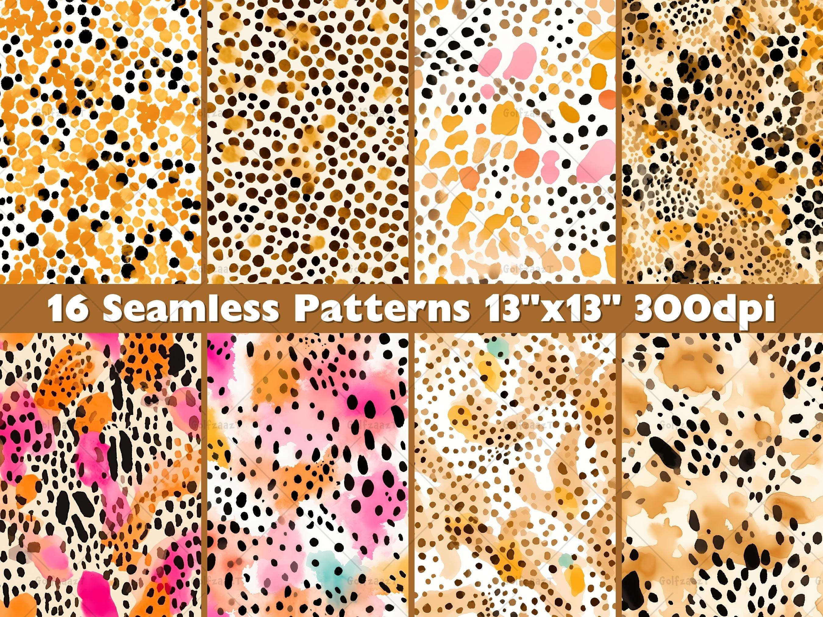 Leopard Print Flower Alphabet PNG, Leopard Seamless Pattern, Leopard ...