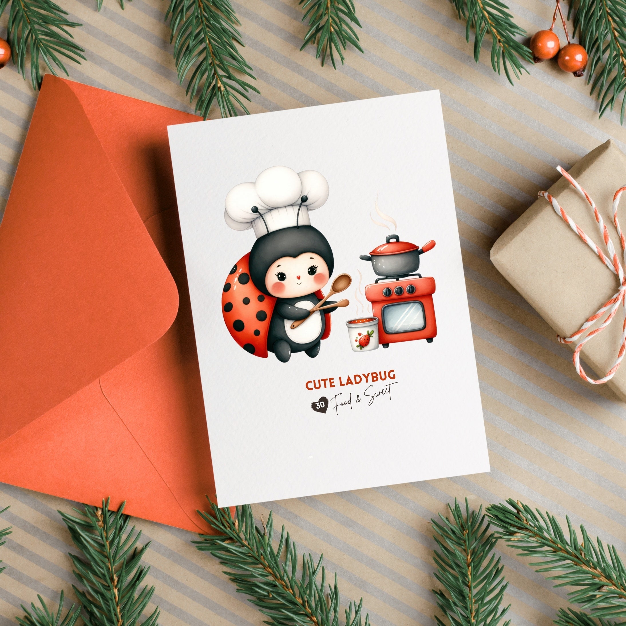 Sweets Bugs, Cute Ladybug Food & Sweets Clipart, Adorable Insect Themed ...